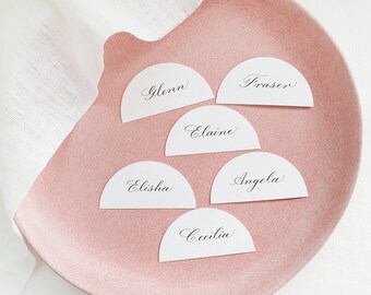 Dusty Pink Place Cards Pink Wedding Place Names - Etsy