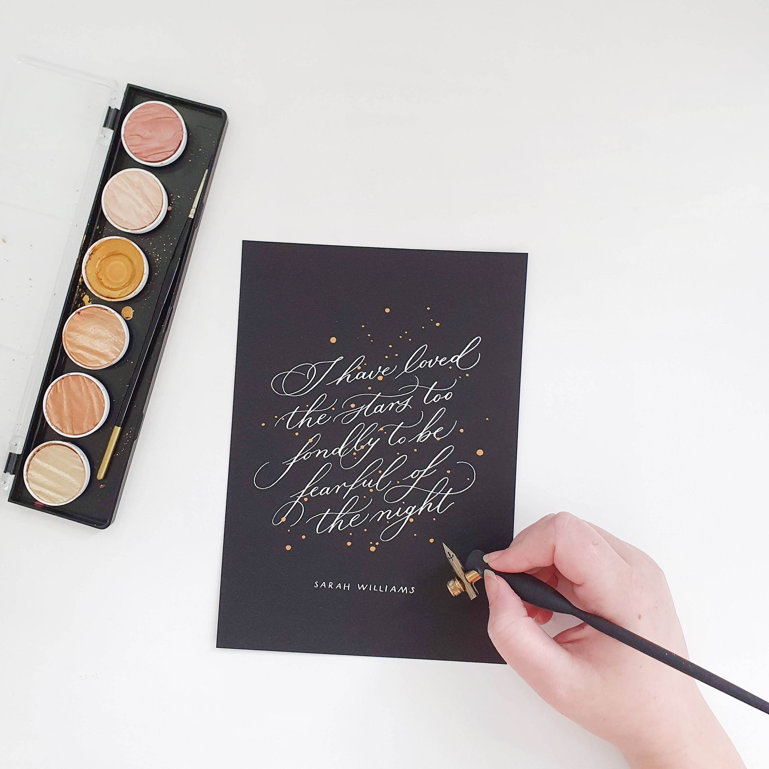 Modern Calligraphy Artwork - Poetry Art Print - Custom Poem Print - the ...