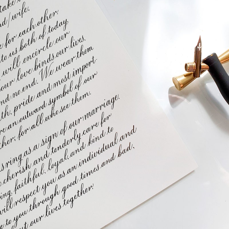 Calligraphy Service - Etsy