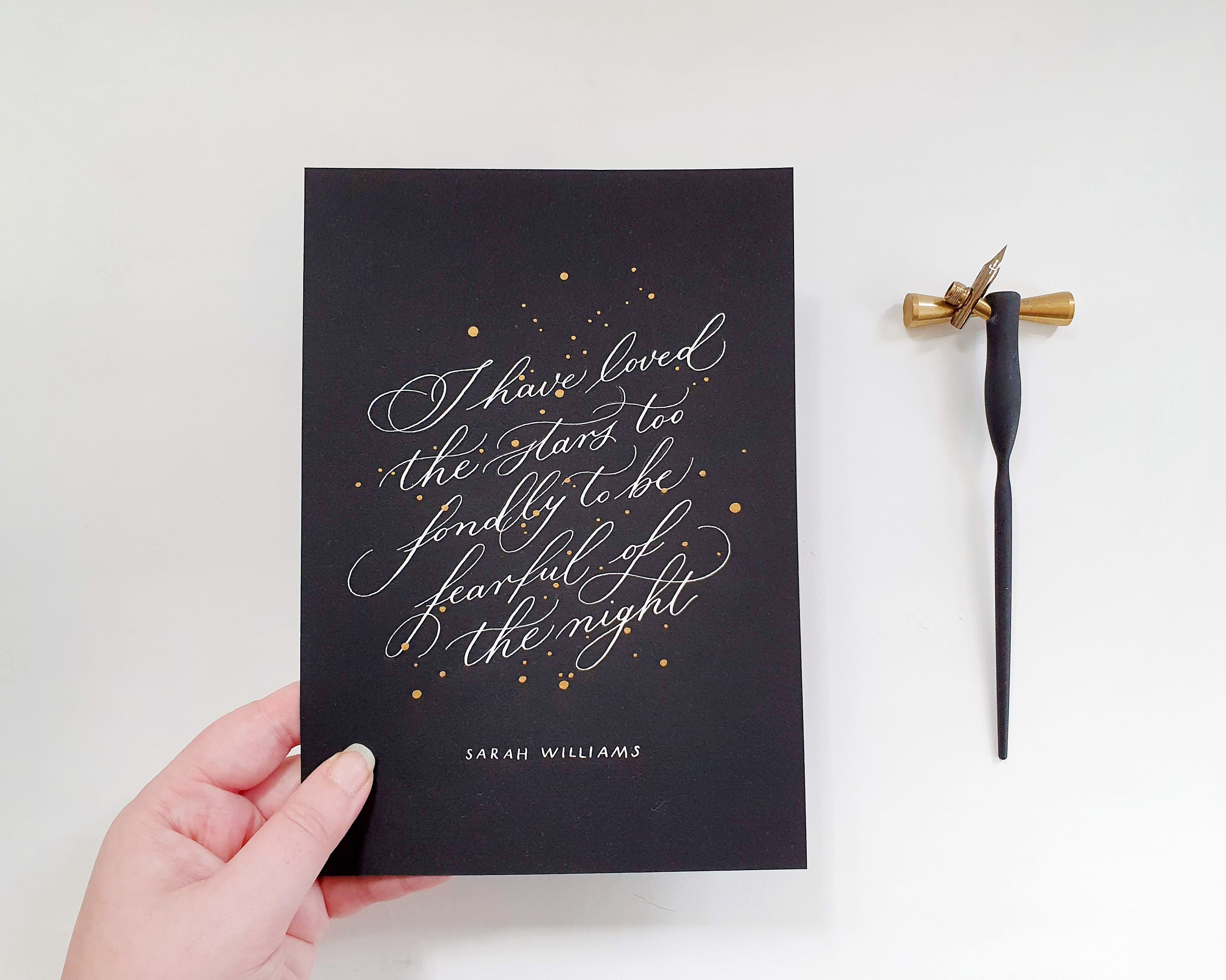 Modern Calligraphy Artwork - Poetry Art Print - Custom Poem Print - the ...