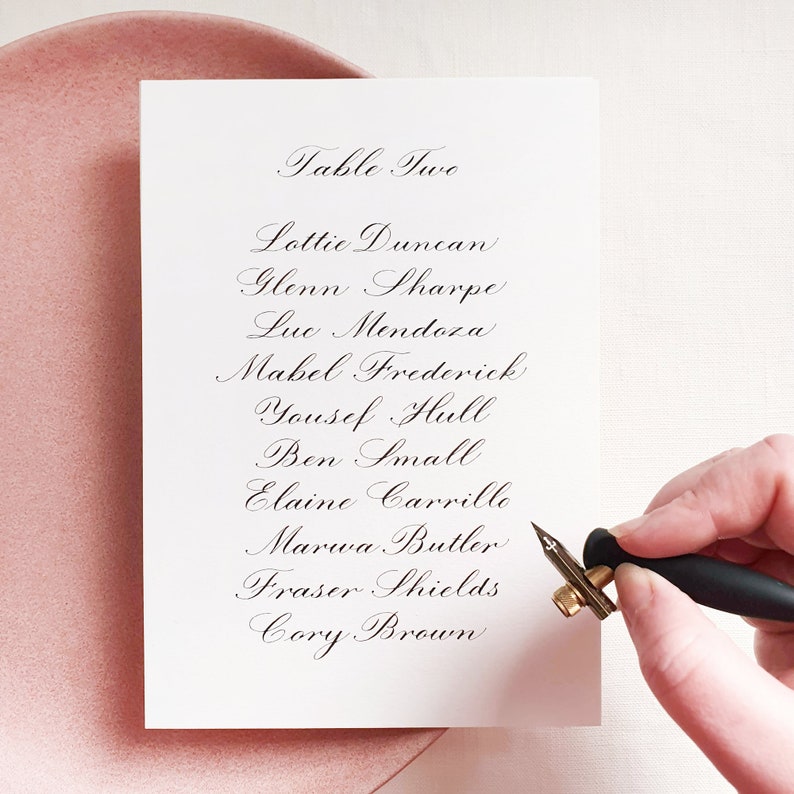 Custom Table Seating Chart - Table Plan Cards, Table Seating Cards ...
