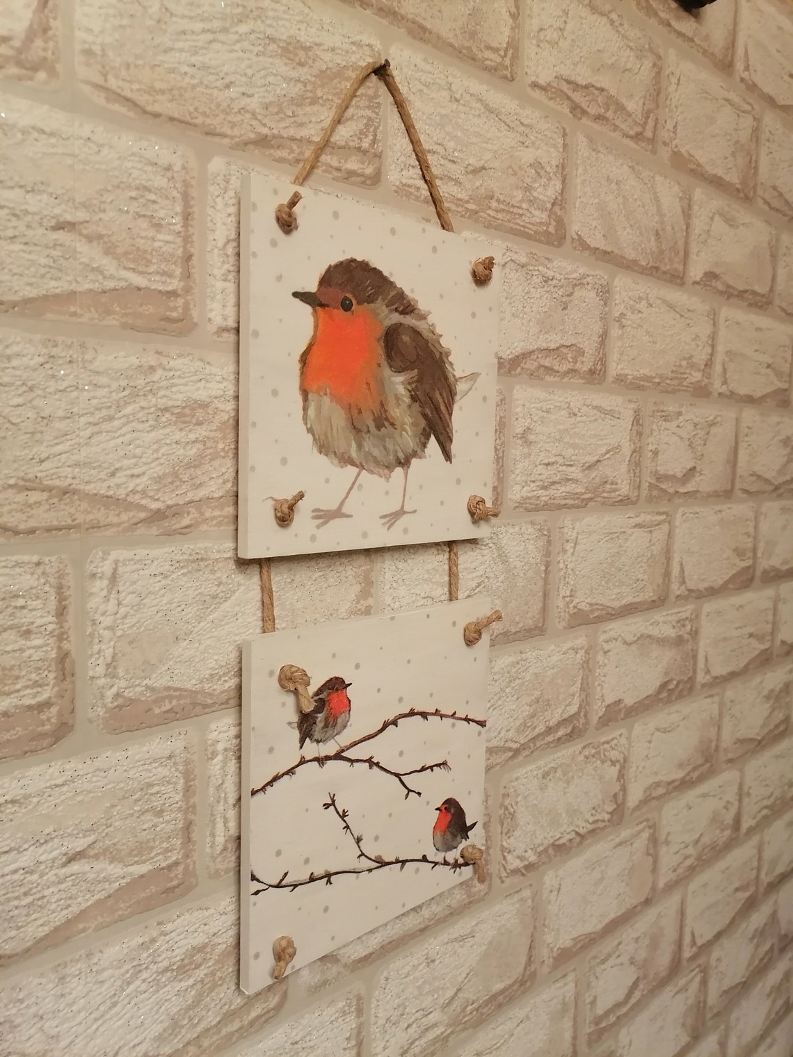 Robin Bird Decor Bird Wall Decor Robin Decor Country Style - Etsy