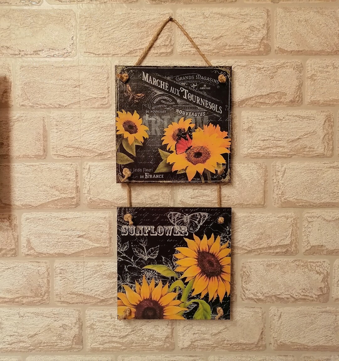 Sunflower Decor Sunflower Wall Decor Sunflower Sign Decor Kitchen Decor ...