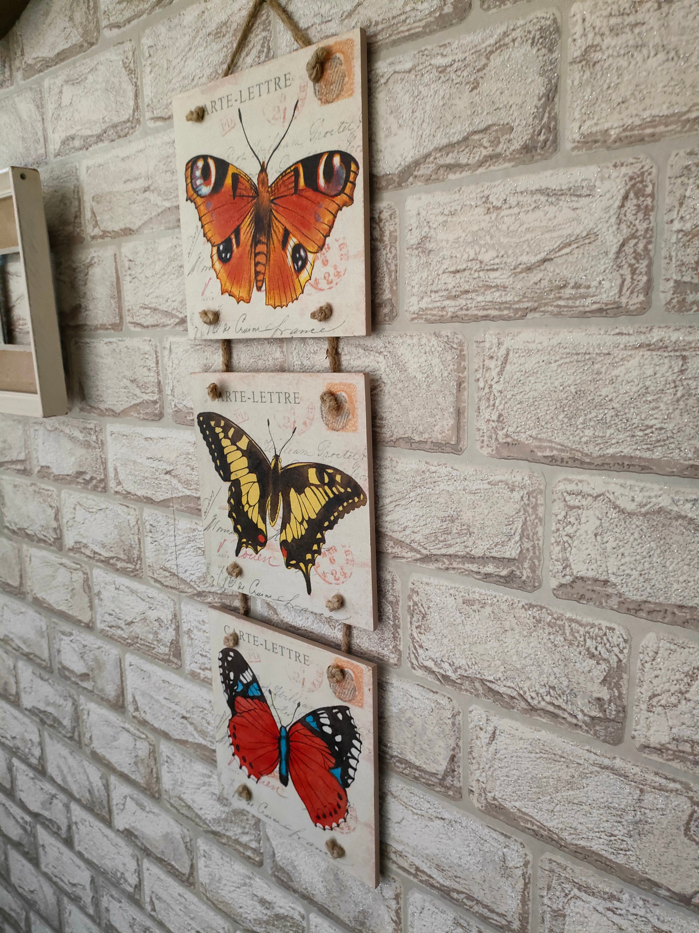 Butterfly Decor Wall Hanging Butterfly Home Decor Handmade - Etsy