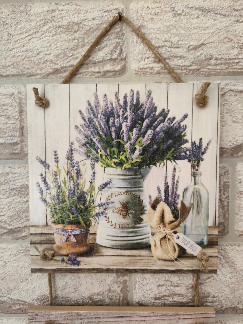 Lavender Wall Decor Shabby Chic Decor Hanging Lavender - Etsy