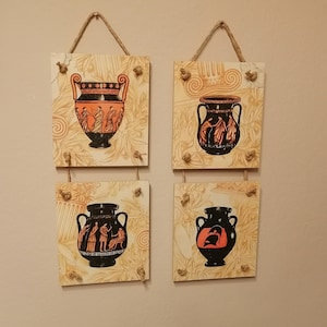 Greek Mythology Decor Greek Mythology Amphora Greek Jar Wall Decor ...