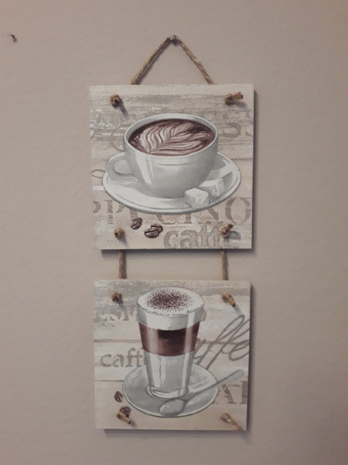 Coffee Decor Cappuccino Housewares Decor Kitchen Wall Decor | Etsy