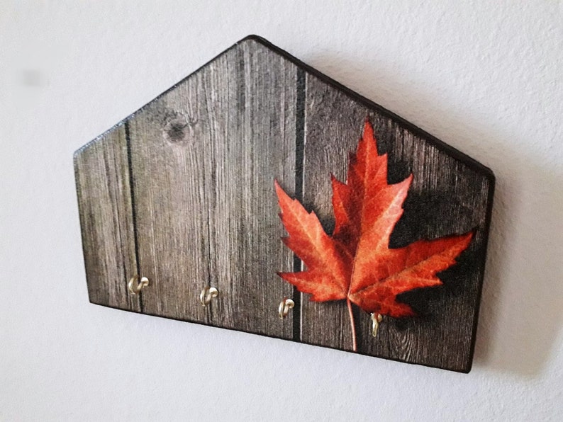 Farmhouse Key Holder for Wall Fall Decor Autumn Key Holder - Etsy