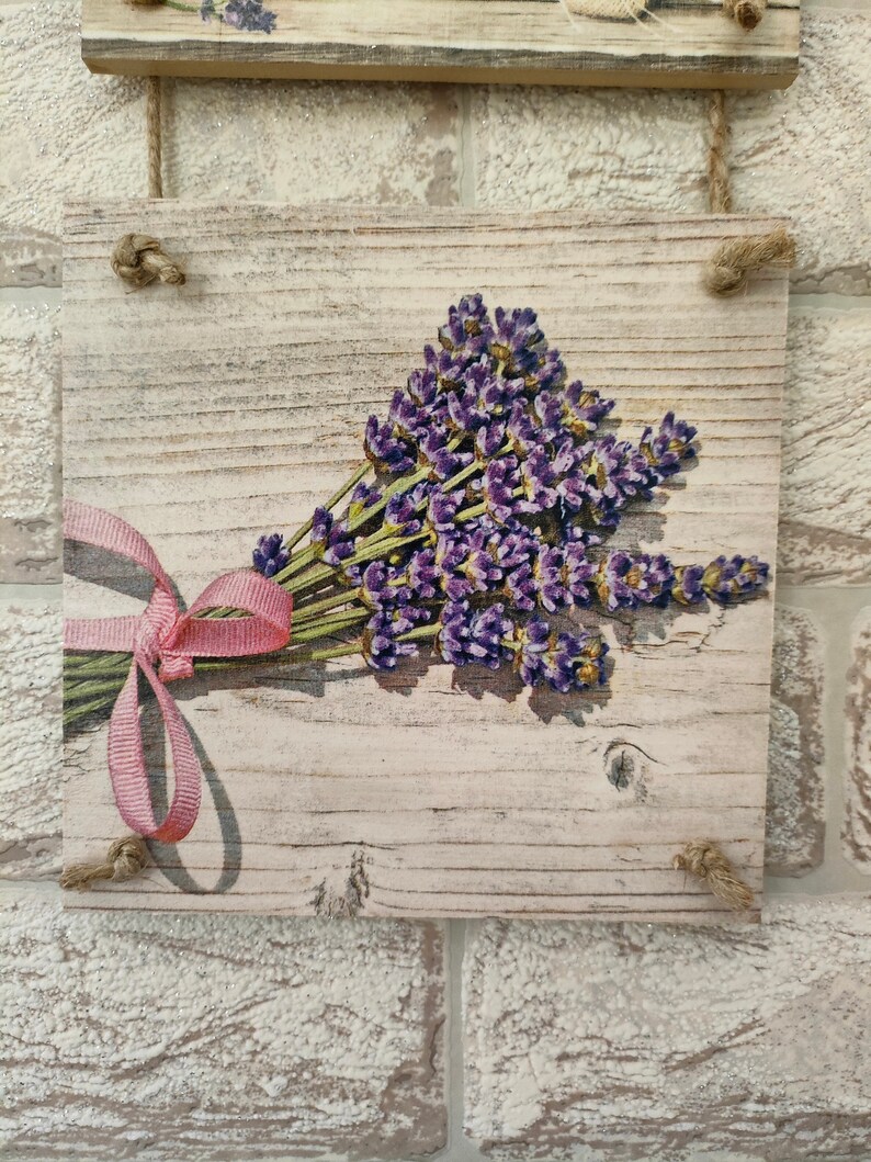 Lavender Wall Decor Shabby Chic Decor Hanging Lavender - Etsy