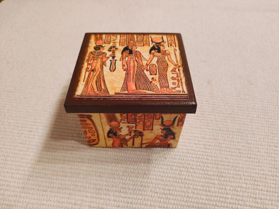 Egyptian Box Ancient Egypt Mythology Decor Box Jewelry Box Egyptian Box ...