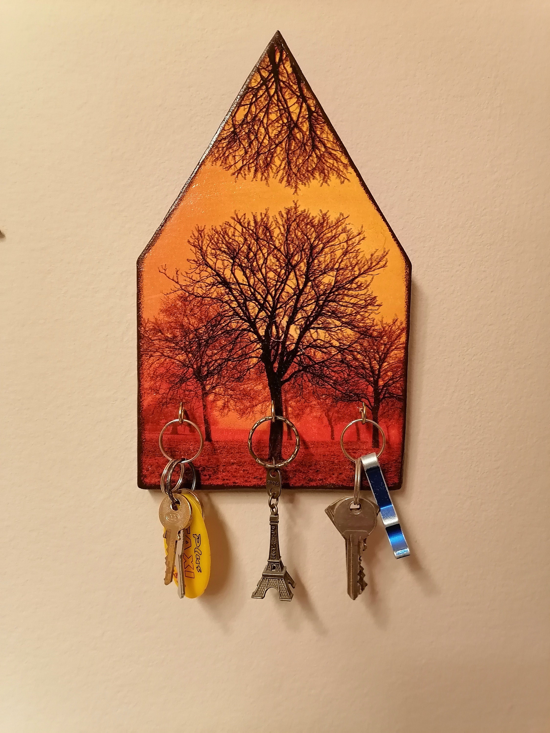 Tree Wall Decor House Key Hanger Farmhouse Decor Autumn Key Holder for ...
