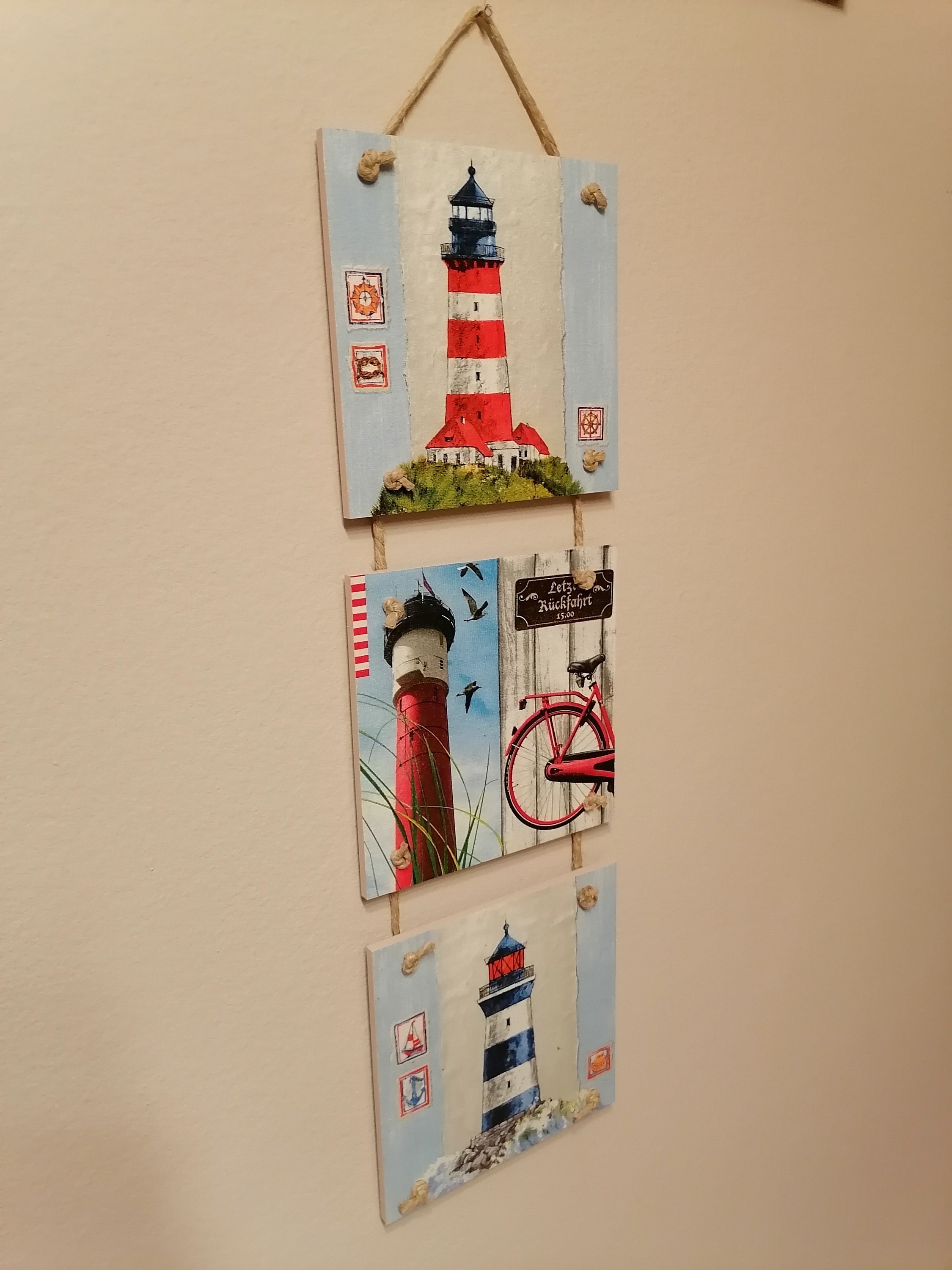 Lighthouse Wall Decor Sea Decor Hanging Home Decor Handmade - Etsy
