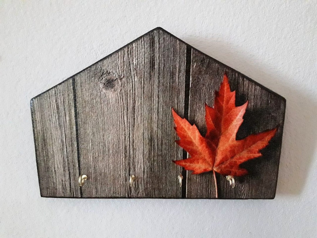 Farmhouse Key Holder for Wall Fall Decor Autumn Key Holder - Etsy