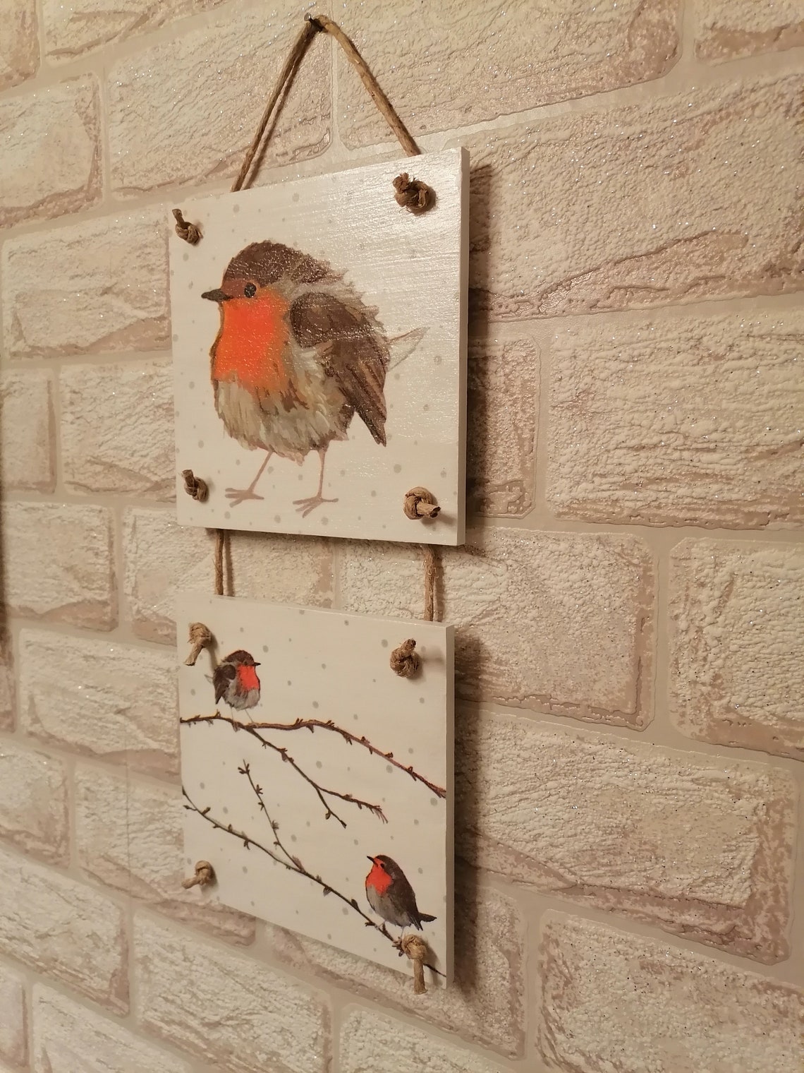 Robin Bird Decor Bird Wall Decor Robin Decor Country Style - Etsy