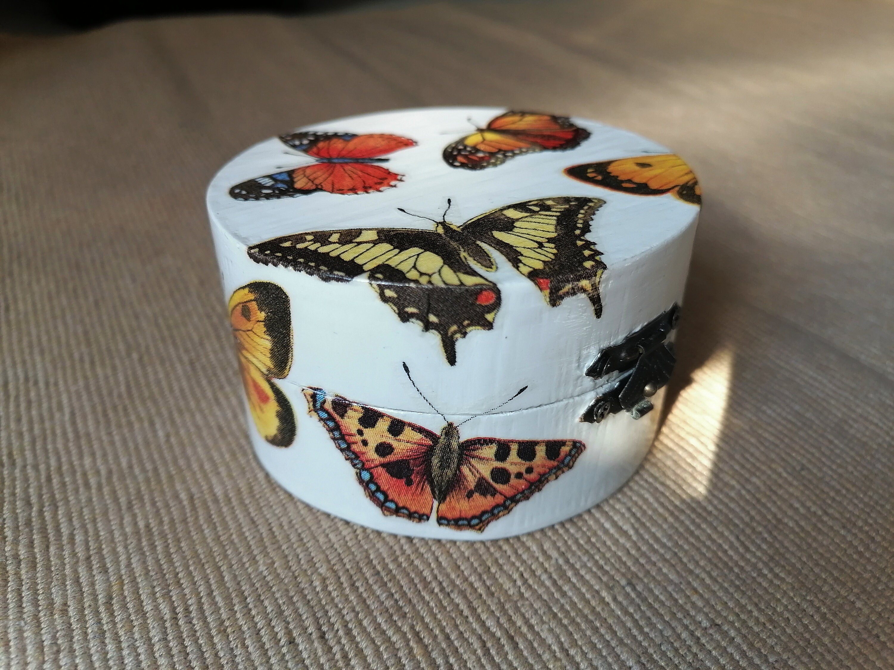 Butterfly Box Wooden Storage Box Butterfly Decor Wedding Ring | Etsy