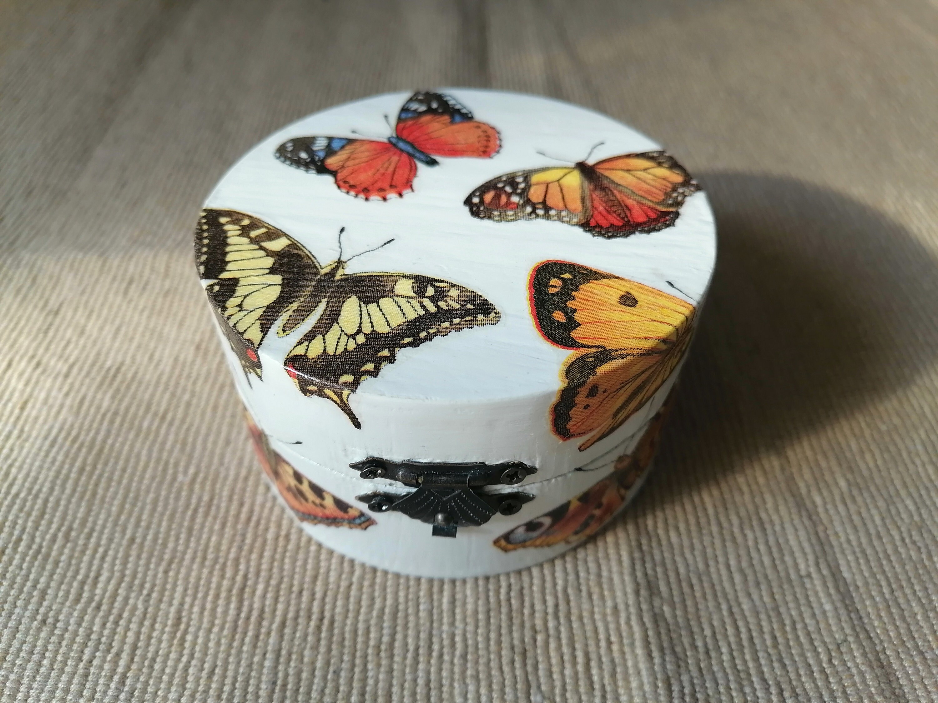 Butterfly Box Wooden Storage Box Butterfly Decor Wedding Ring | Etsy