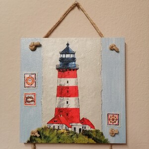 Lighthouse Wall Decor Sea Decor Hanging Home Decor Handmade Decor ...