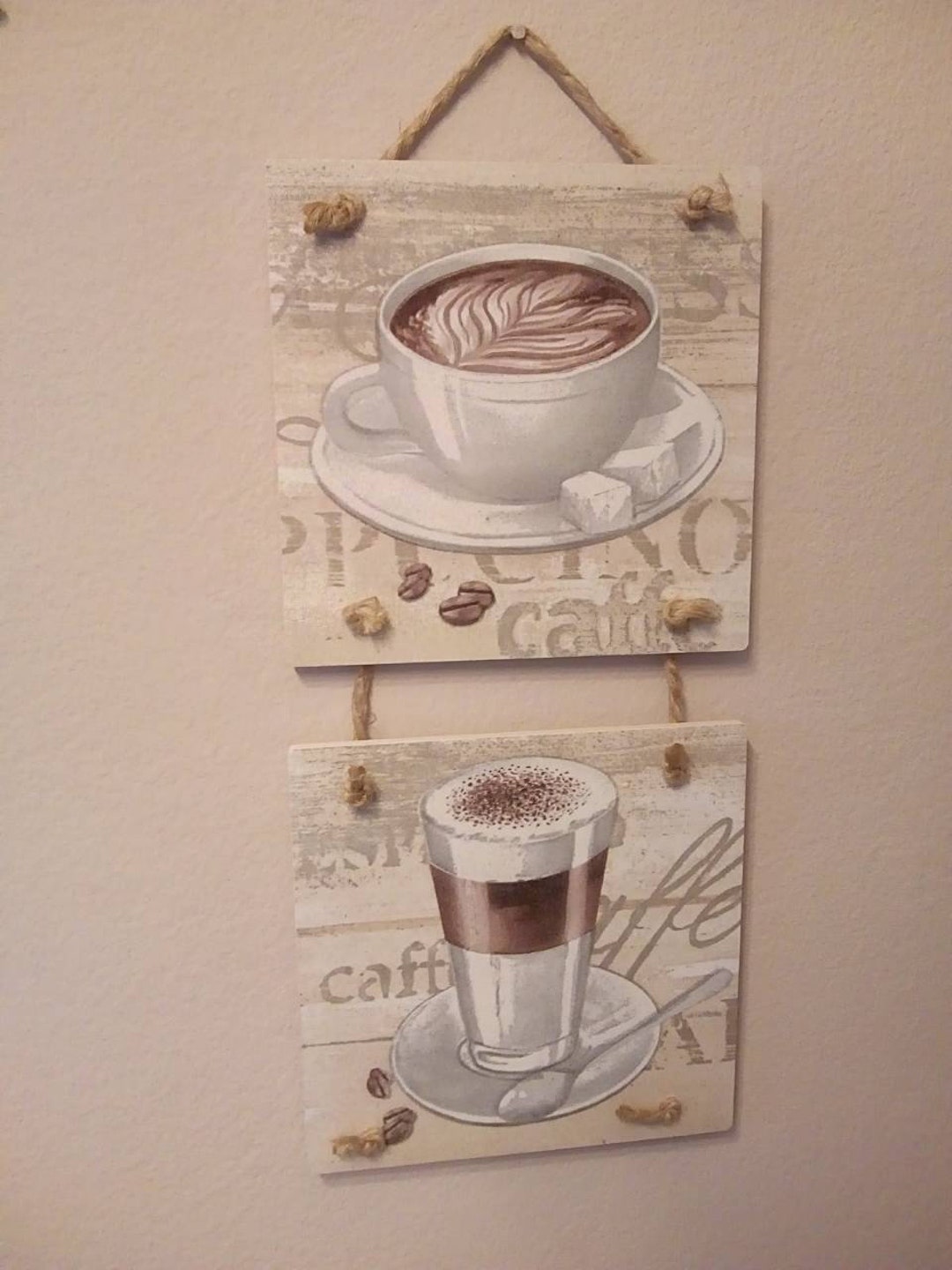 Coffee Decor Cappuccino Housewares Decor Kitchen Wall Decor - Etsy