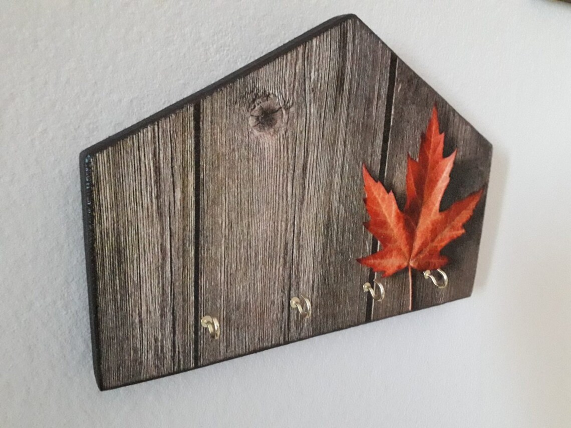 Farmhouse Key Holder for Wall Fall Decor Autumn Key Holder - Etsy