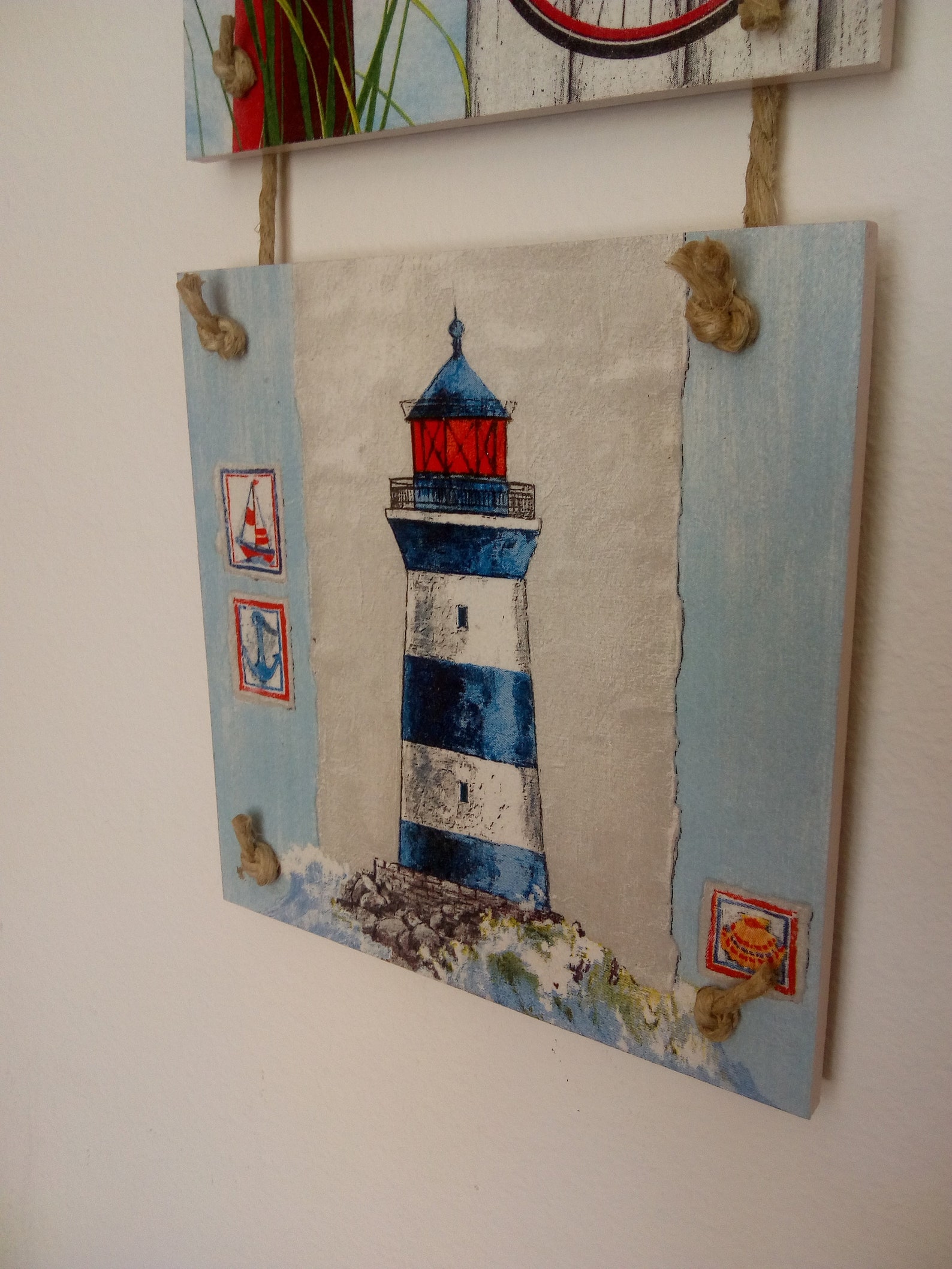 Lighthouse Wall Decor Sea Decor Hanging Home Decor Handmade - Etsy