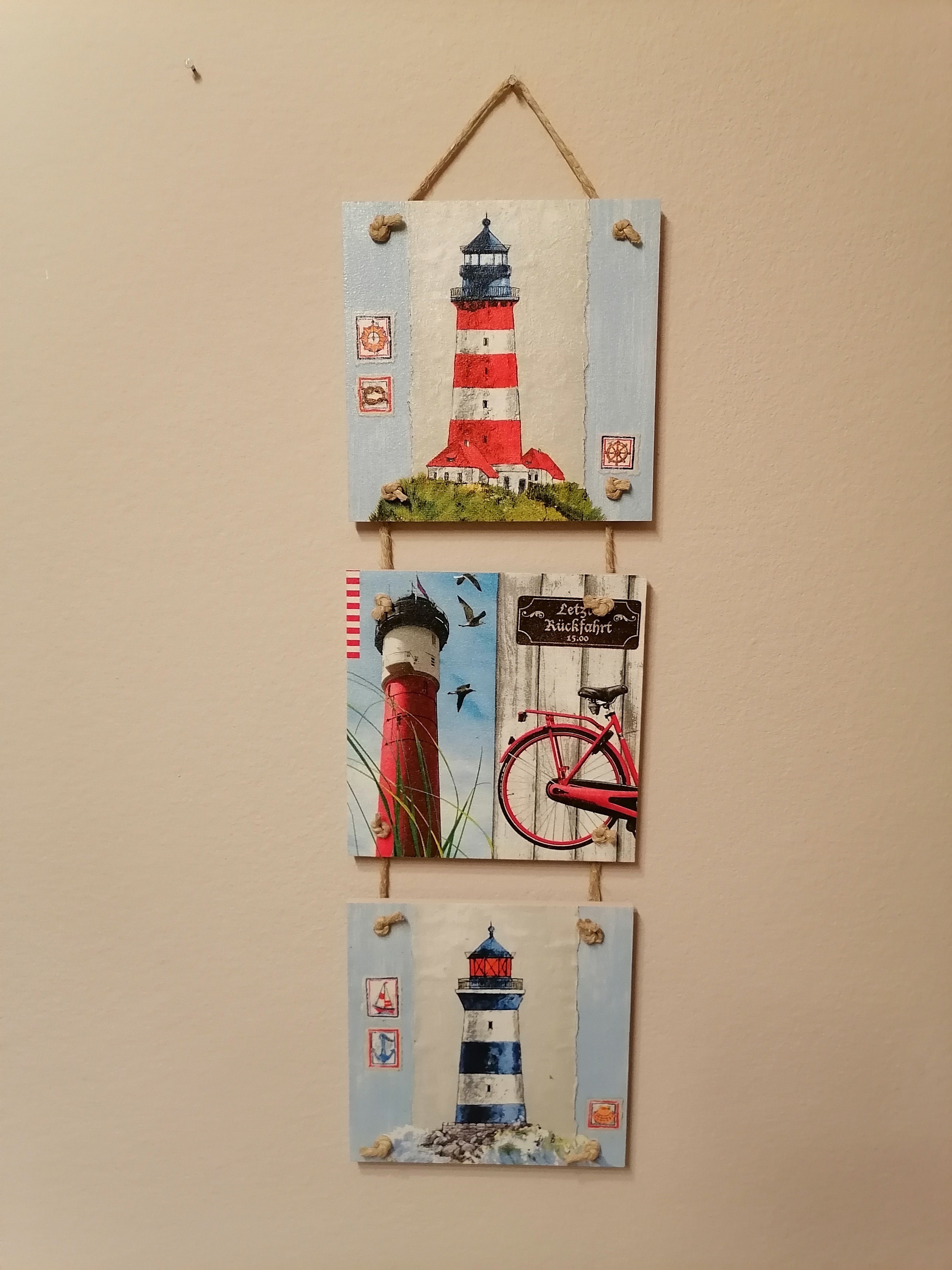 Lighthouse Wall Decor Sea Decor Hanging Home Decor Handmade - Etsy