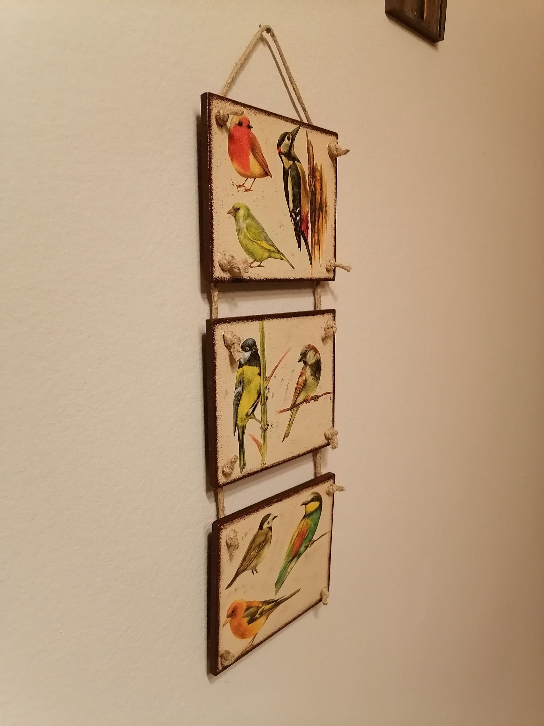 Bird Decor Bird Wall Decor Bird Hanging Decor Country Style - Etsy