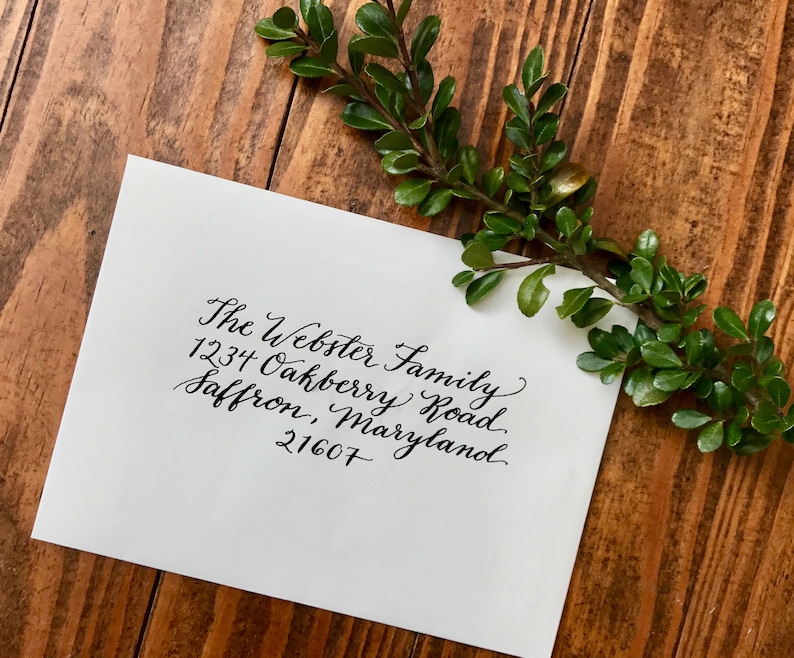 Handwritten Wedding Envelopes Wedding Calligraphy Envelope | Etsy
