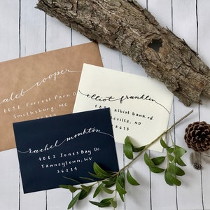 Handwritten Wedding Envelopes Wedding Calligraphy Envelope - Etsy