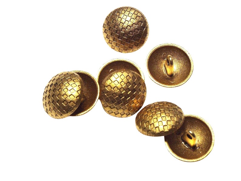 Vintage NOS 20mm Gold Checker Plate Metal Military Blazer Coat - Etsy