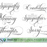 With Deepest Sympathy Clipart, Sincere Condolences, Png Clipart, Design ...