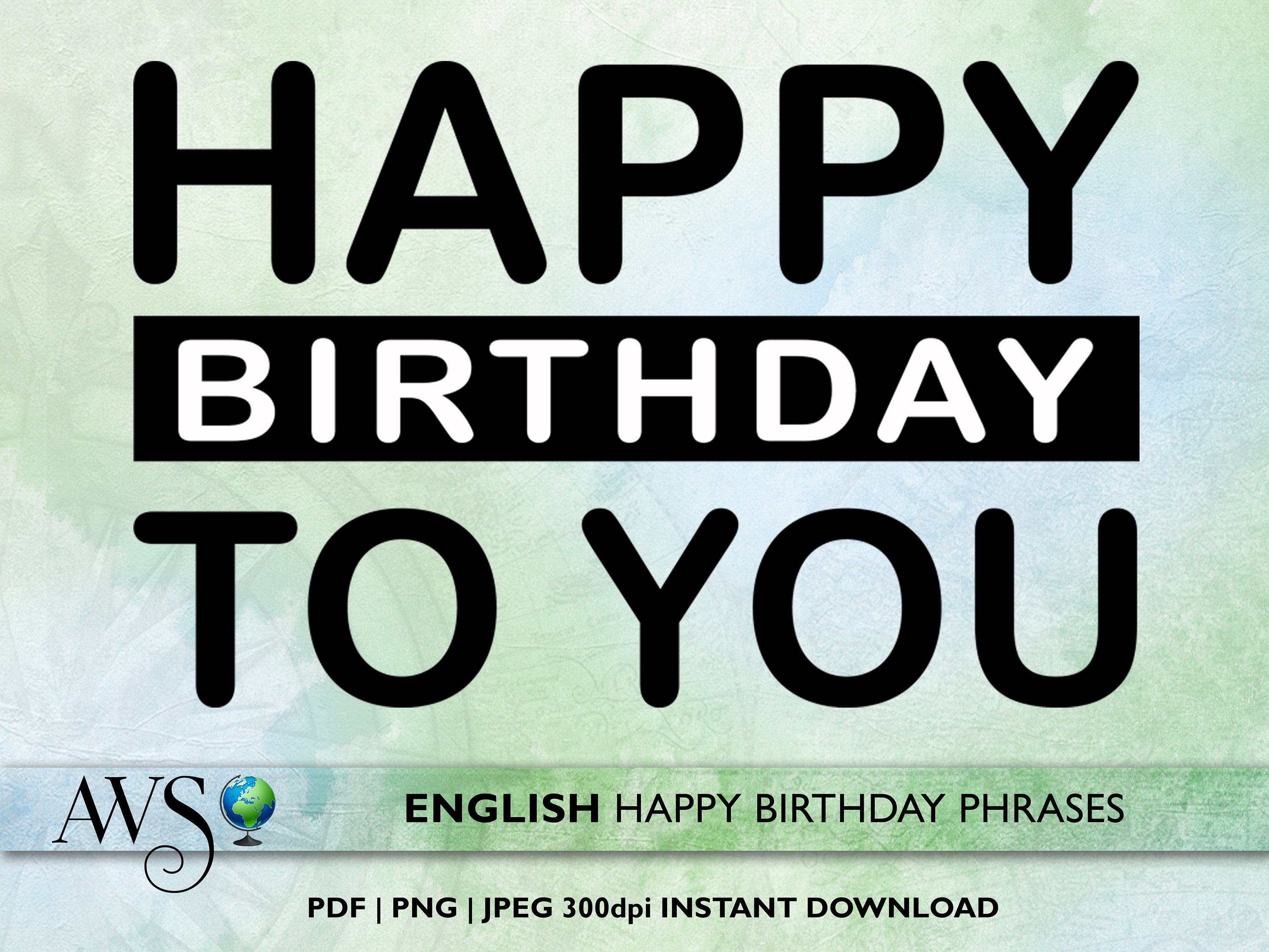 7 Digital Word Art Birthday Sentiments - Happy Birthday Verses ...