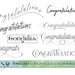 Congratulations Digital Stamps for Cardmaking PNG | JPEG | PDF Instant ...