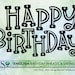 5 Digital Word Art Birthday Sentiments Printable Digi Stamps - Etsy