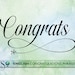 Congratulations Digital Stamps for Cardmaking PNG | JPEG | PDF Instant ...
