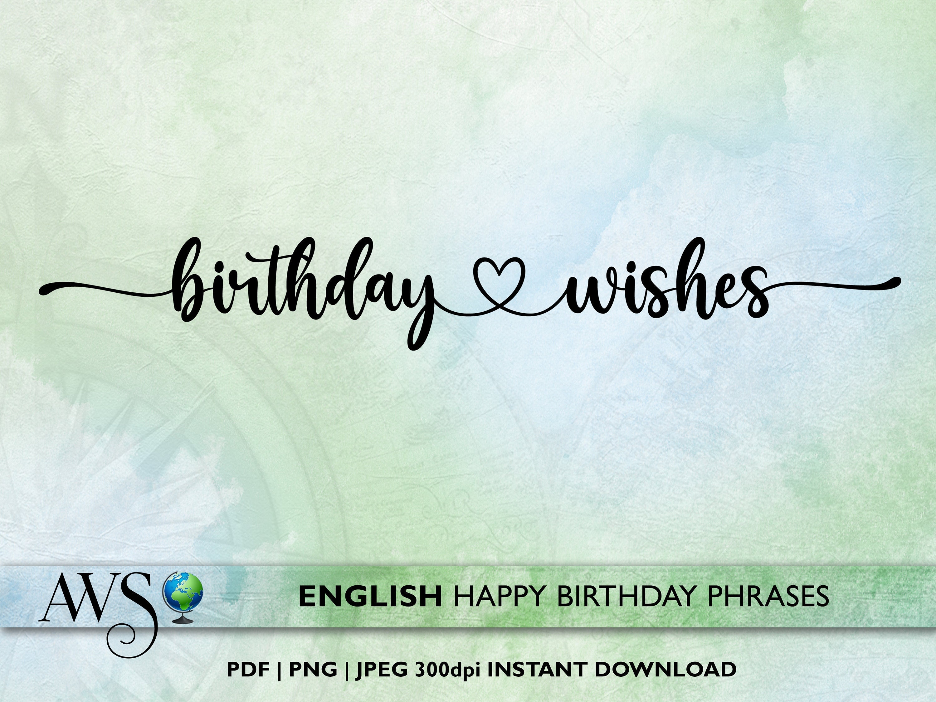 7 Digital Word Art Birthday Sentiments - Happy Birthday Verses ...