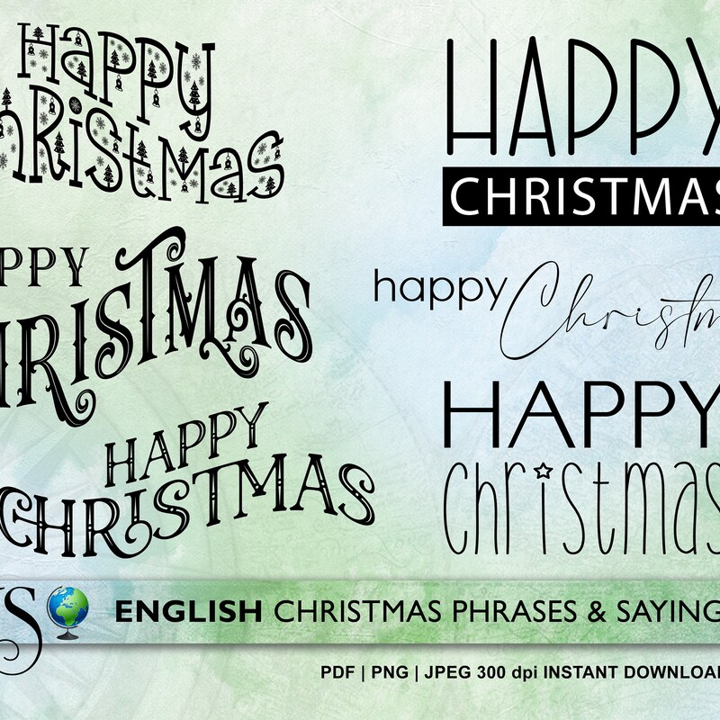 Christmas Digi Stamp - Etsy
