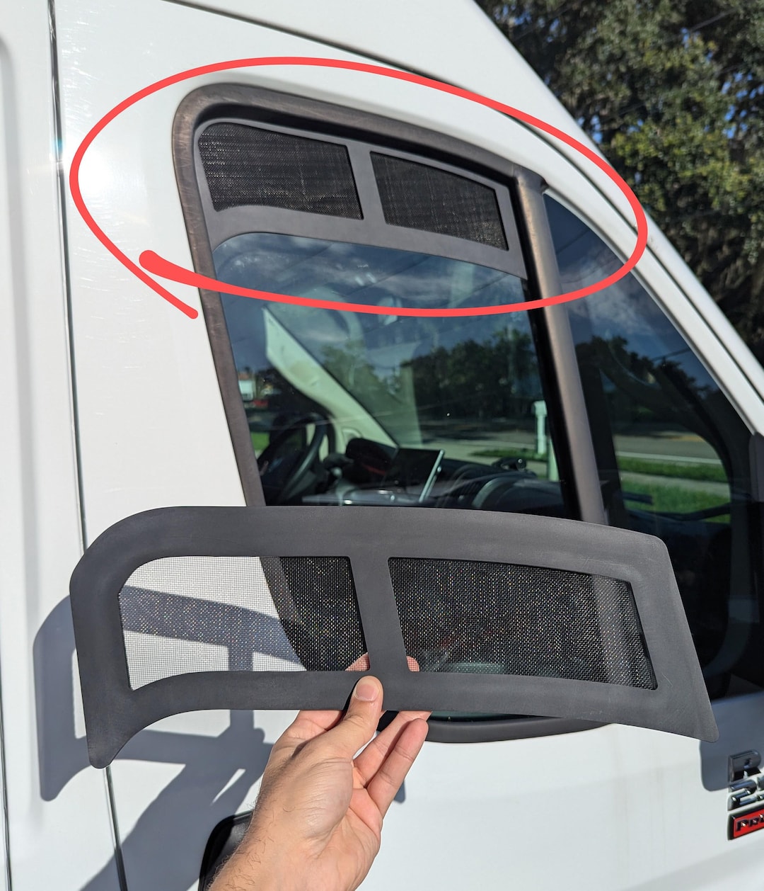 2X Window Vent Bug Screen Mesh Inserts for RAM PROMASTER Van 2014-2024 ...