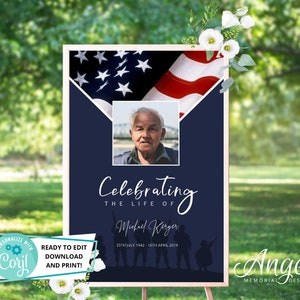 Funeral Sign | Funeral Welcome Sign | Printable Funeral Welcome Sign ...