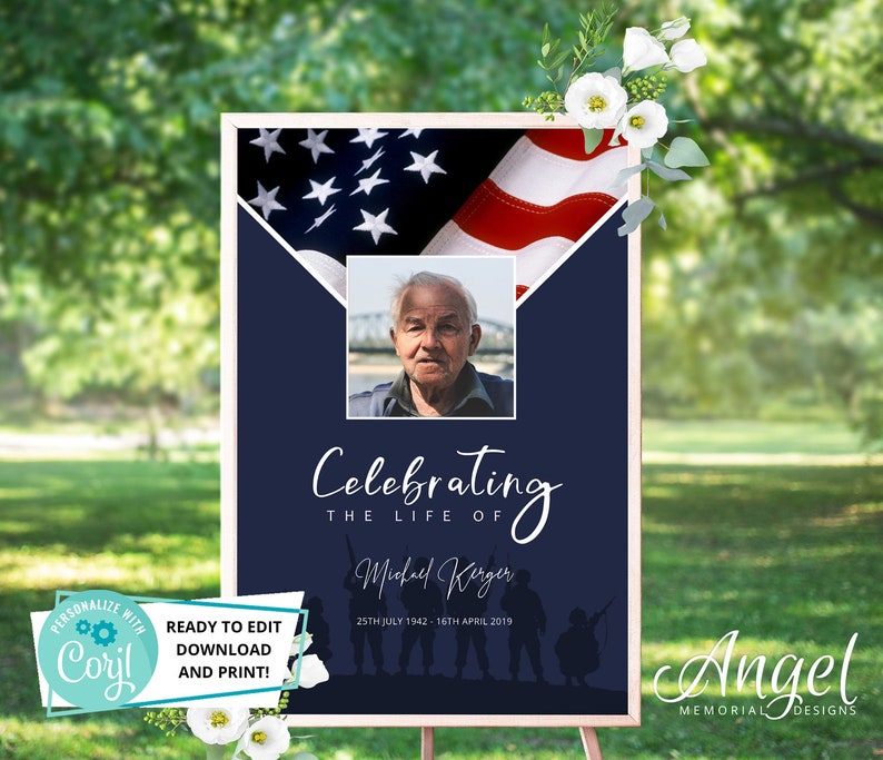 Funeral Sign | Funeral Welcome Sign | Printable Funeral Welcome Sign ...