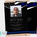 Funeral Announcement Card Police Printable Funeral - Etsy