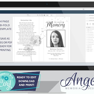 Law Enforcement Police Funeral Program Template Funeral Card Template ...