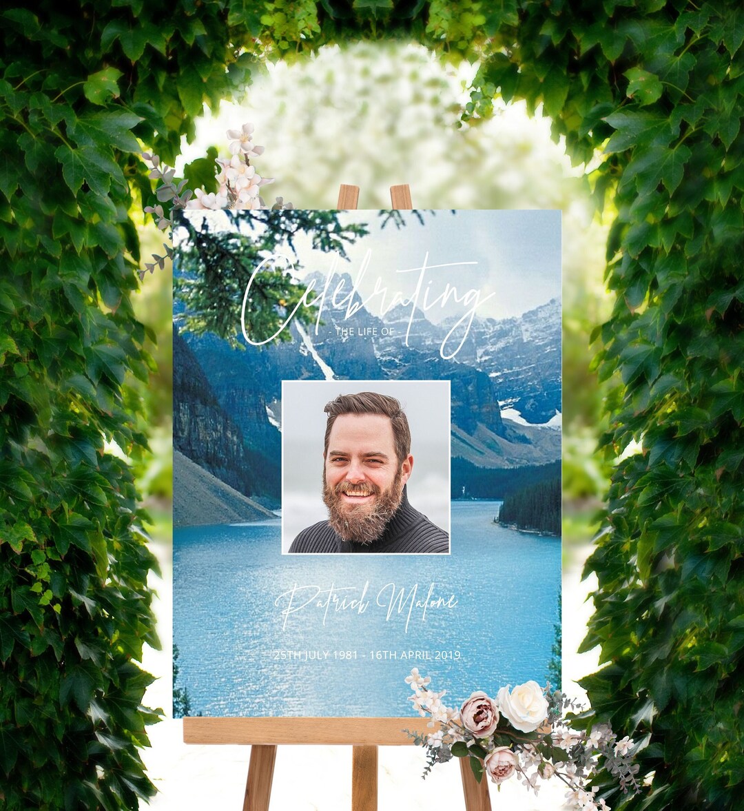 Funeral Sign | Funeral Welcome Sign | Printable Funeral Welcome Sign ...