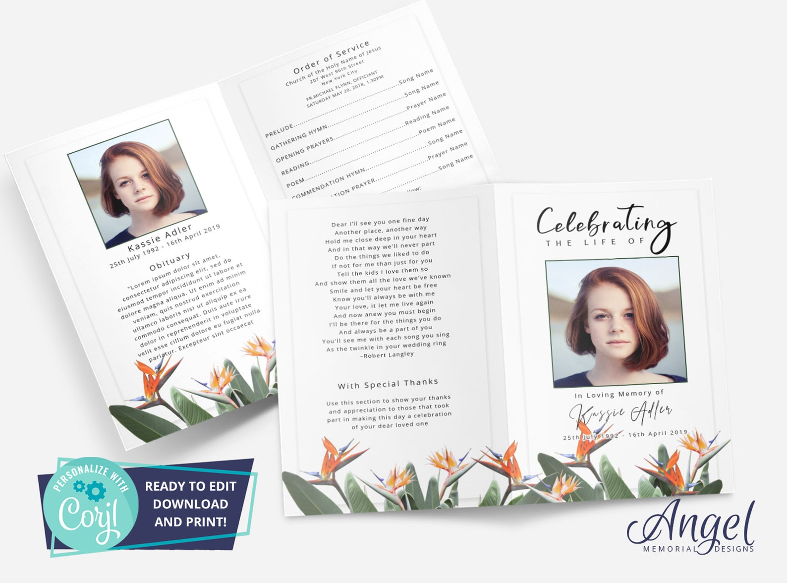 Funeral Bundle Set Printable Funeral Memory Bundle Funeral | Etsy