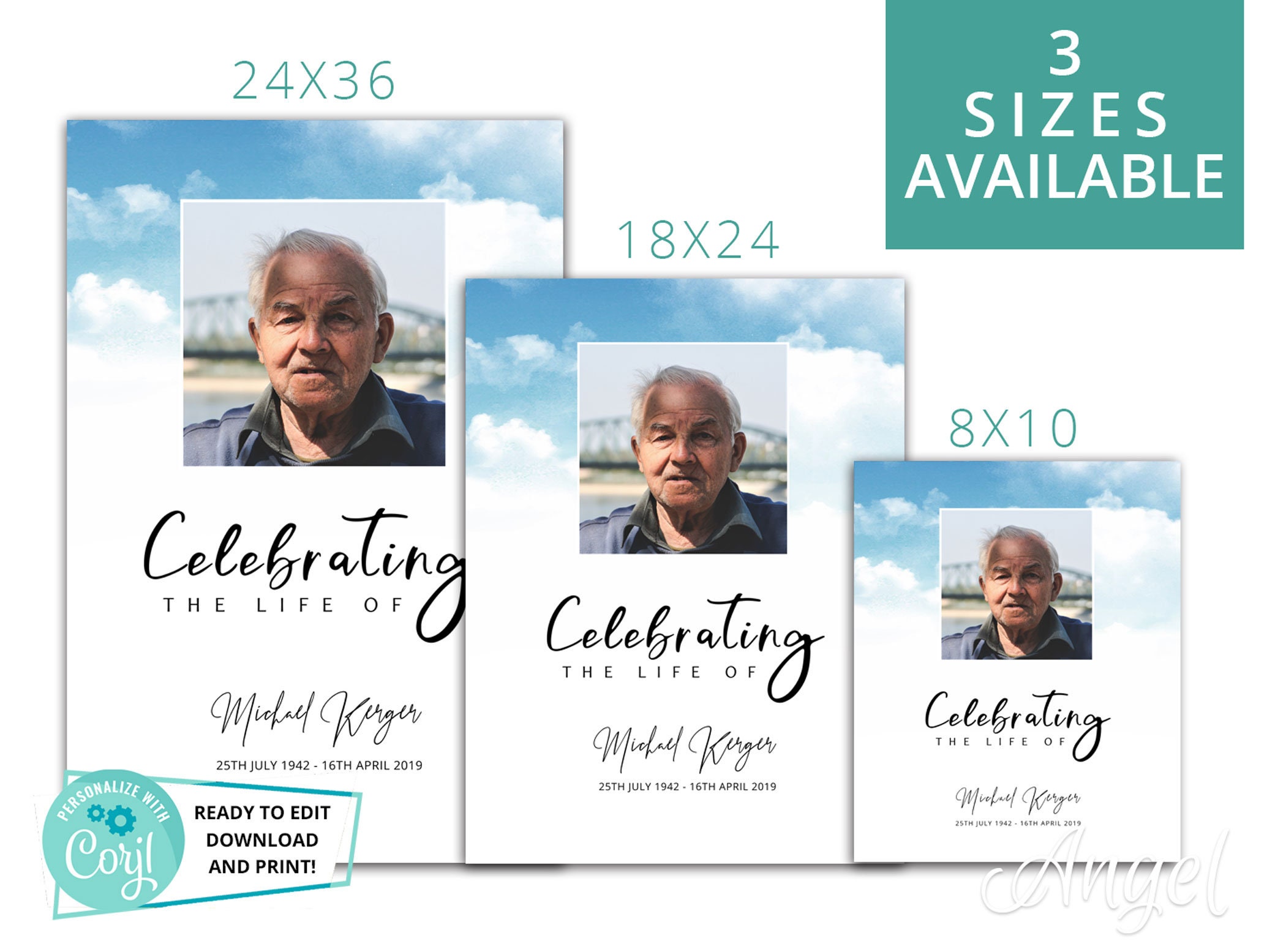 Funeral Sign Heaven Funeral Welcome Sign Printable Funeral - Etsy