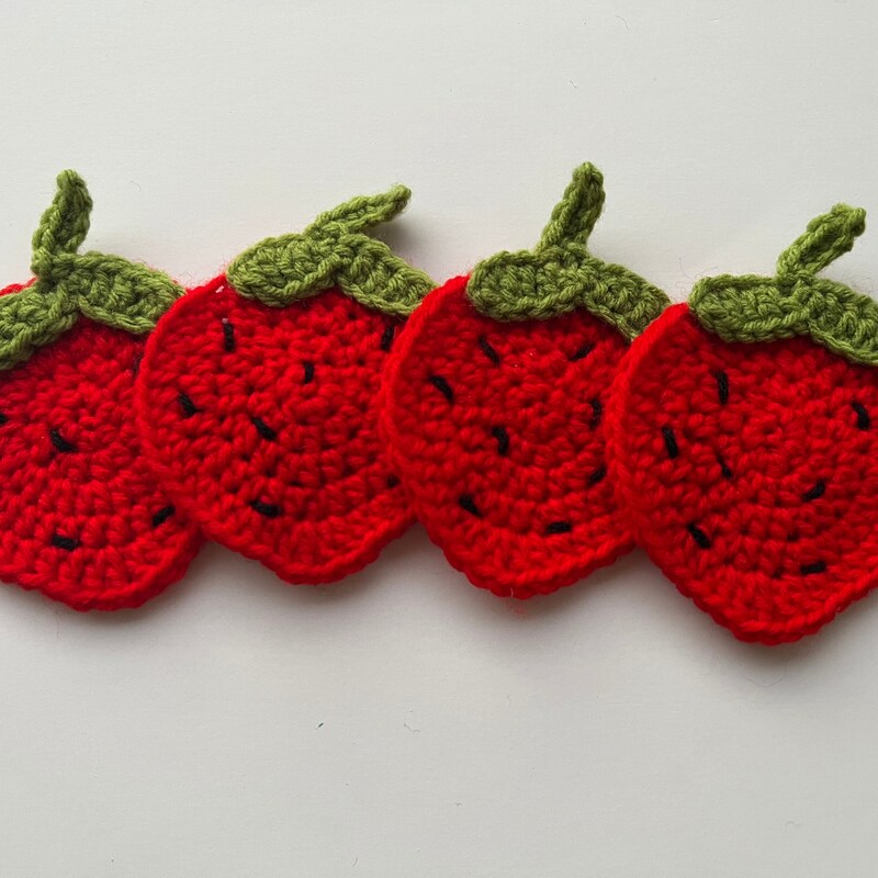Strawberry Mug Rug - Etsy