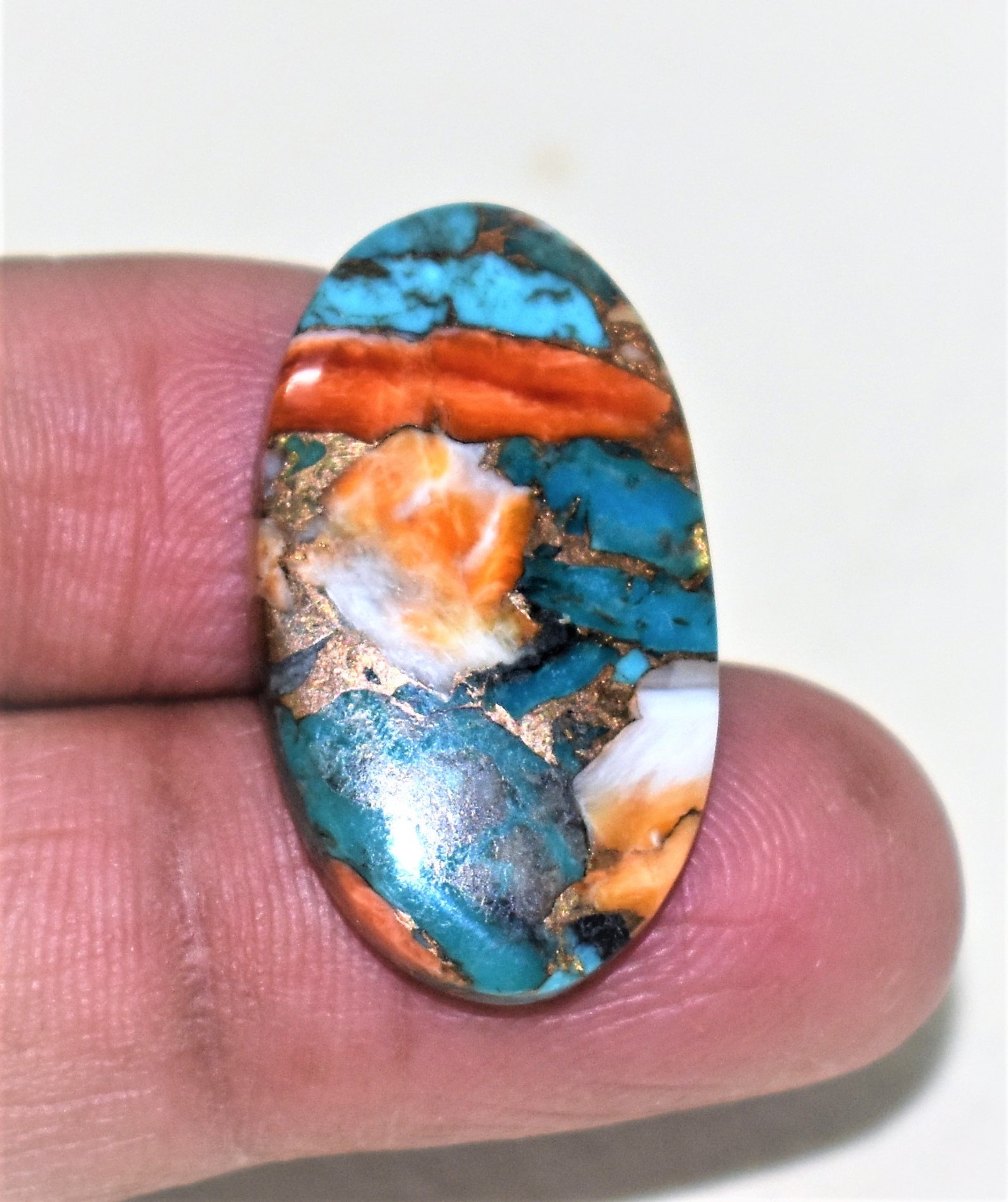 Spiny Oyster Loose Gemstone Cabochon Spiny Oyster Copper | Etsy