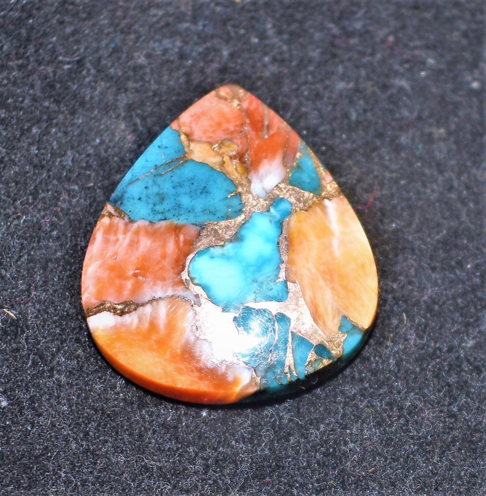 Spiny Oyster Loose Gemstone Cabochon , Spiny Oyster Copper Turquoise ...