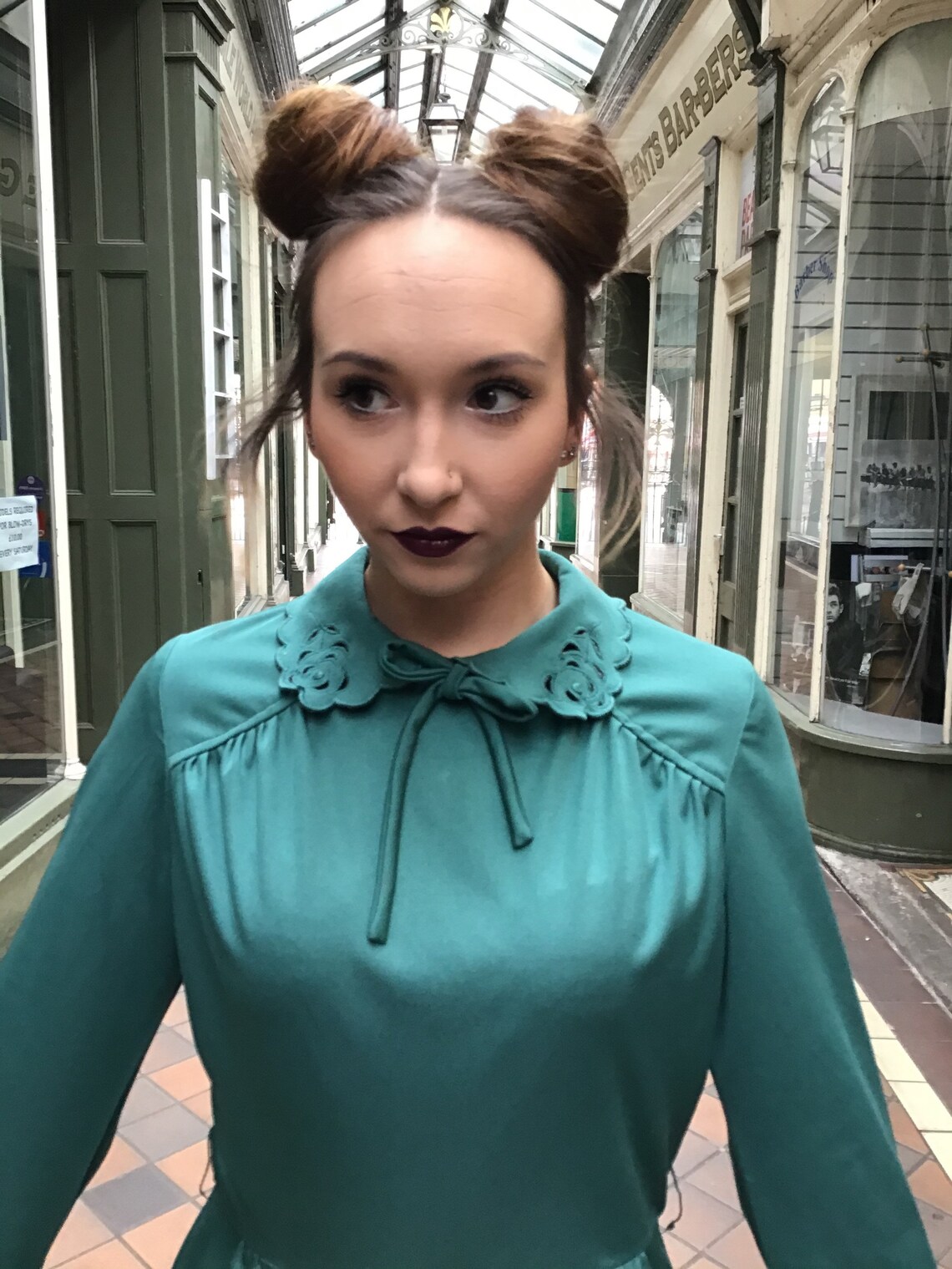 70s Poly Dress Uk 10 - Etsy