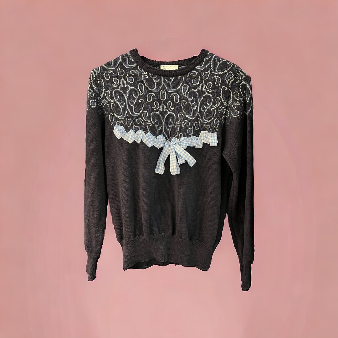 Laura Ashley Vintage Rework Wool Sweater Size Small - Etsy