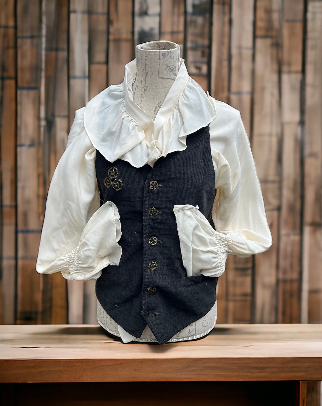 Steampunk Alternative Vintage Rework Waistcoat Uk M - Etsy